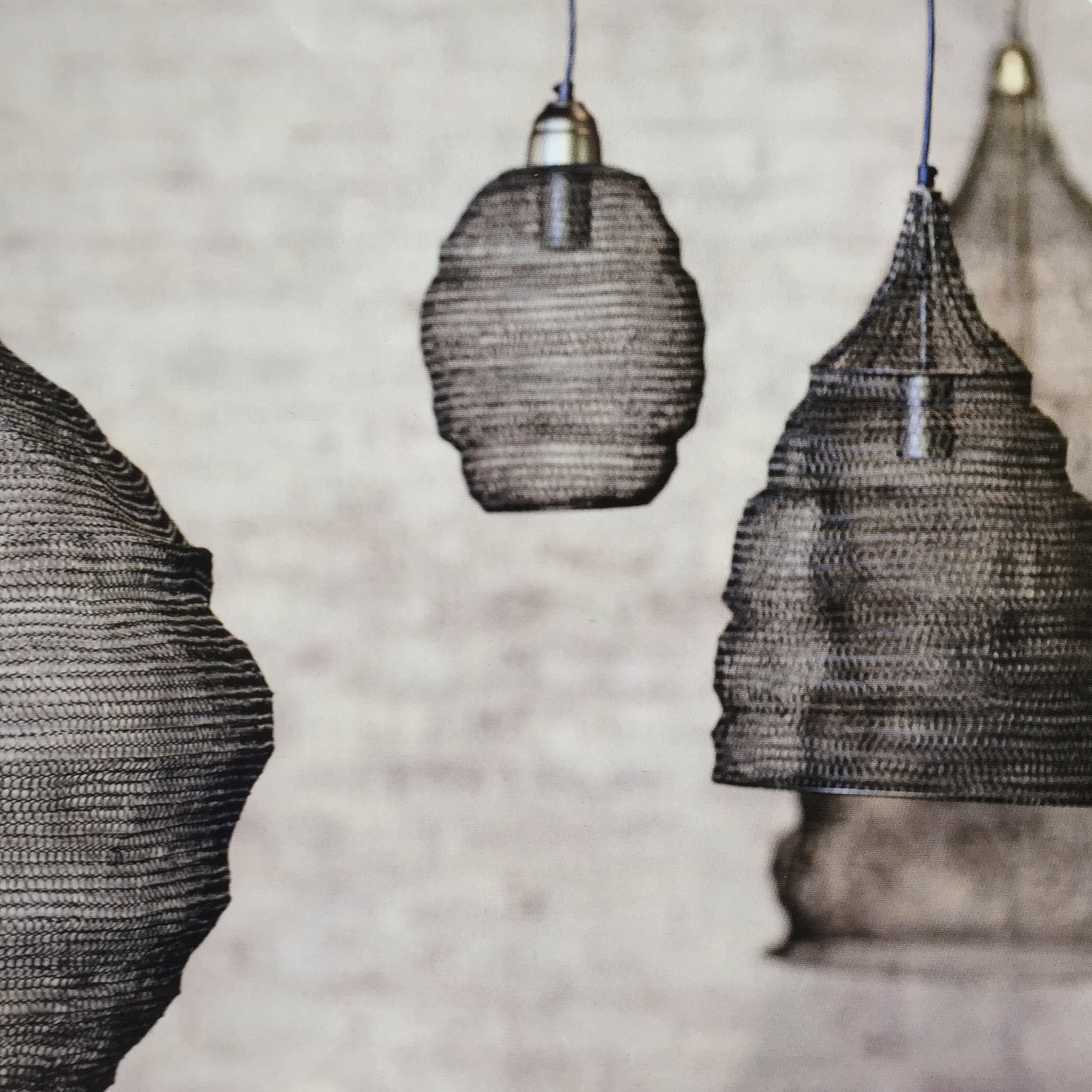 Wire Crochet Pendant Lights