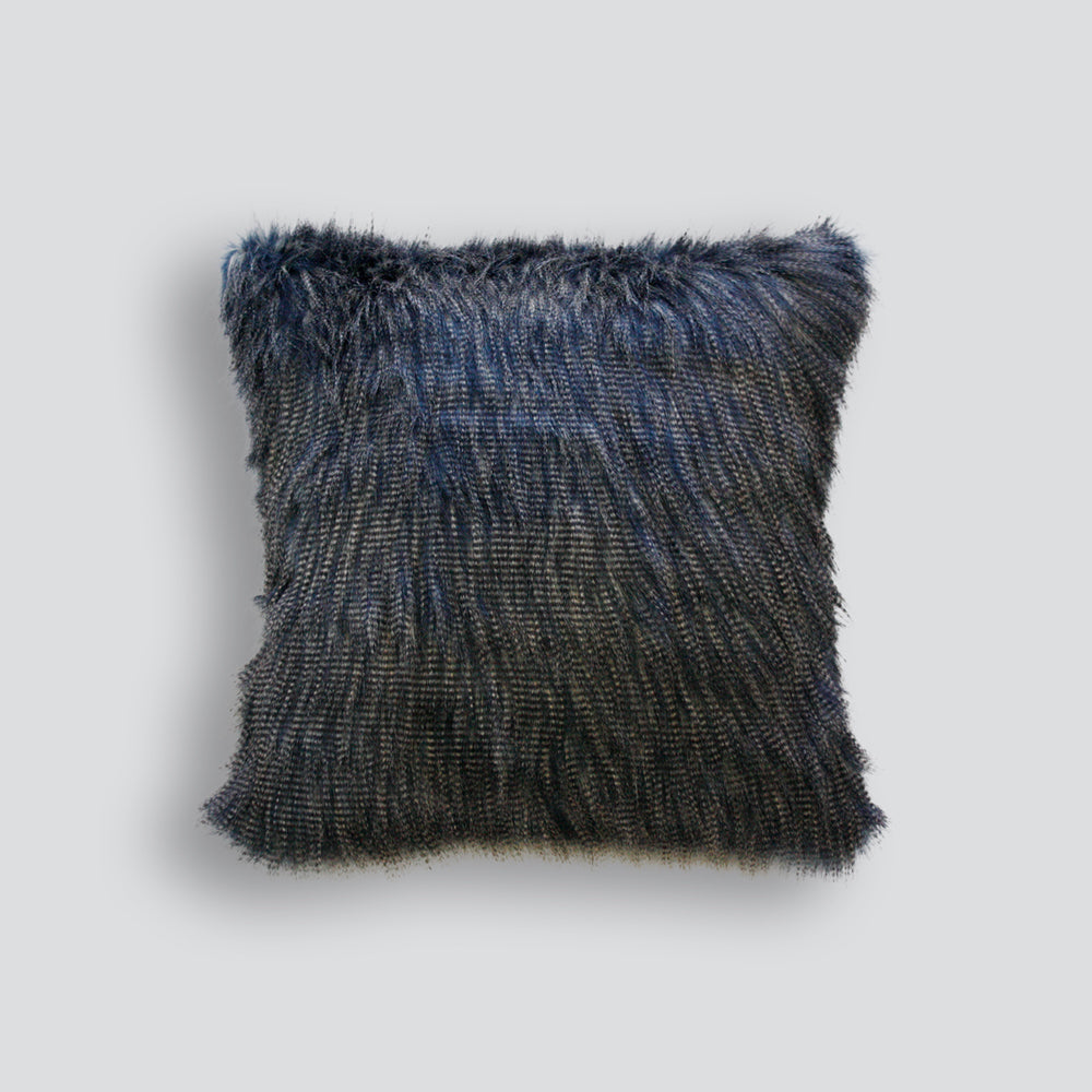 HEIRLOOM Dark Pheasant Faux Fur Cushion - 45cm