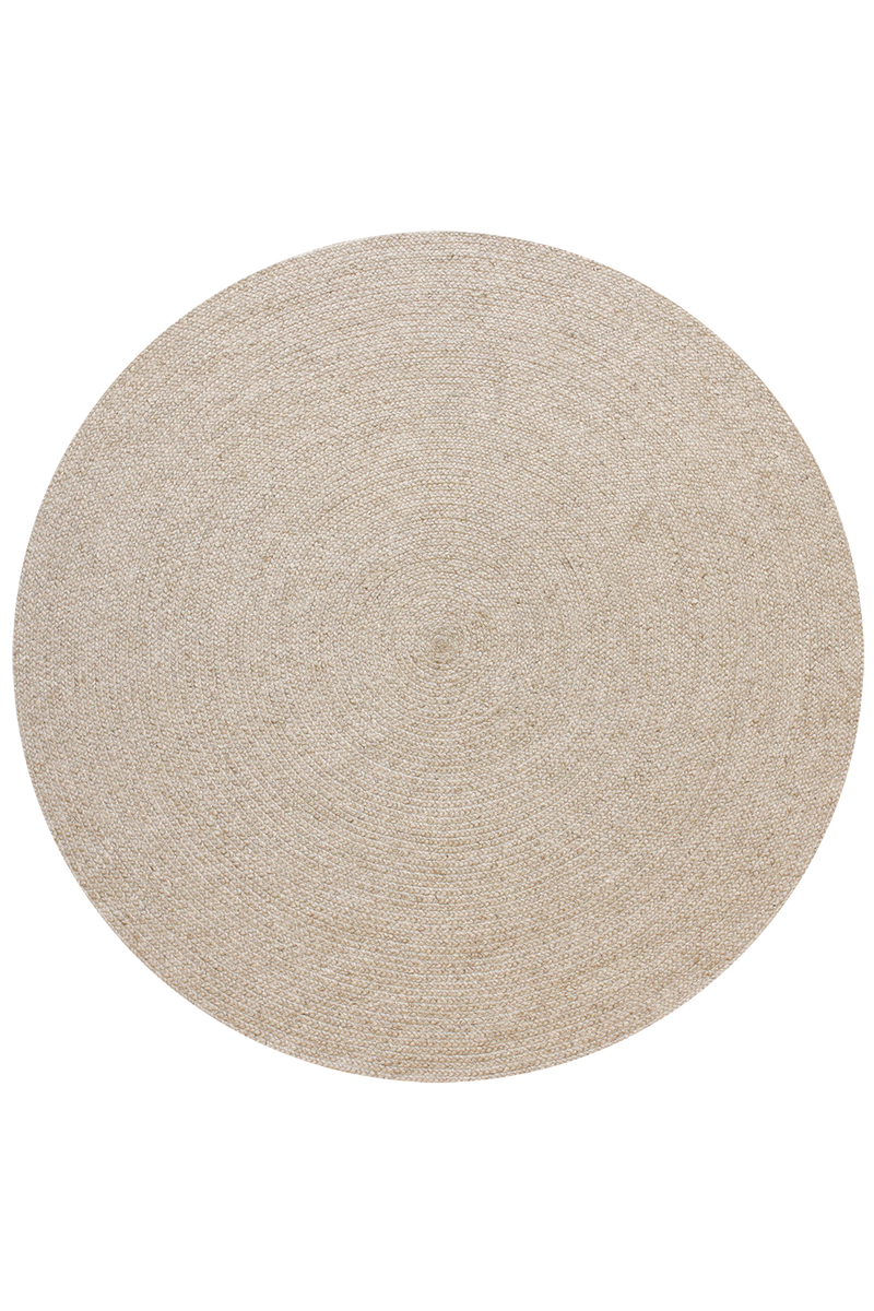 BAYA Tairua Round Floor Rug - Natural Straw – Rodwell and Astor